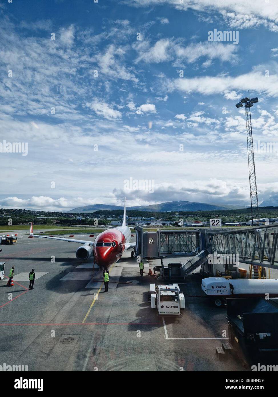 Aircraft parked in arrivals hi-res stock photography and images - Alamy