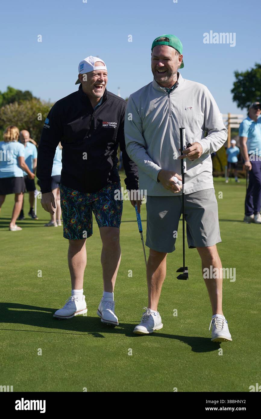 Mike Tindall (left) and Brian McFadden during the Mike Tindall ...