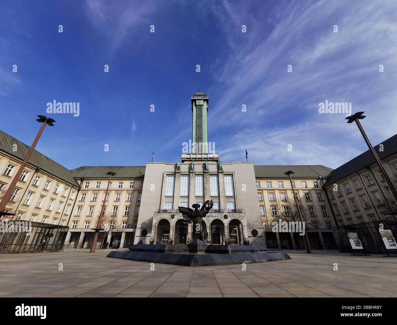 town hall in the Ostrava as very nice building Stock Photo - Alamy