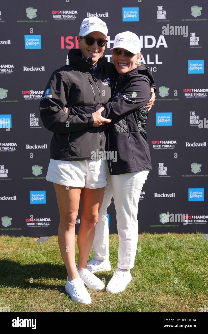 Zara Tindall (left) and Autumn Kelly during the Mike Tindall Celebrity ...