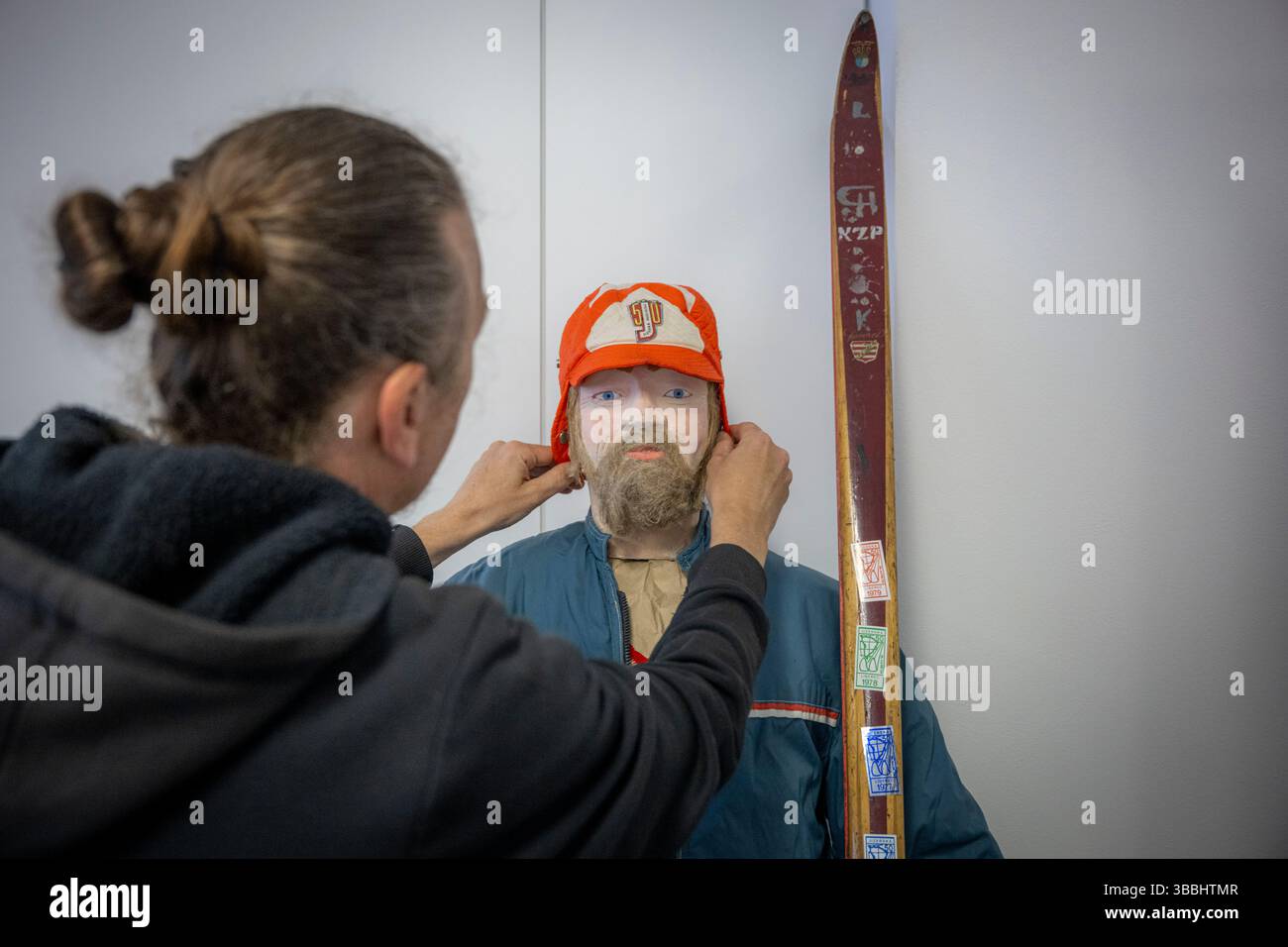 Turnov, Czech Republic. 15th May, 2025. Installation of the exhibition ...
