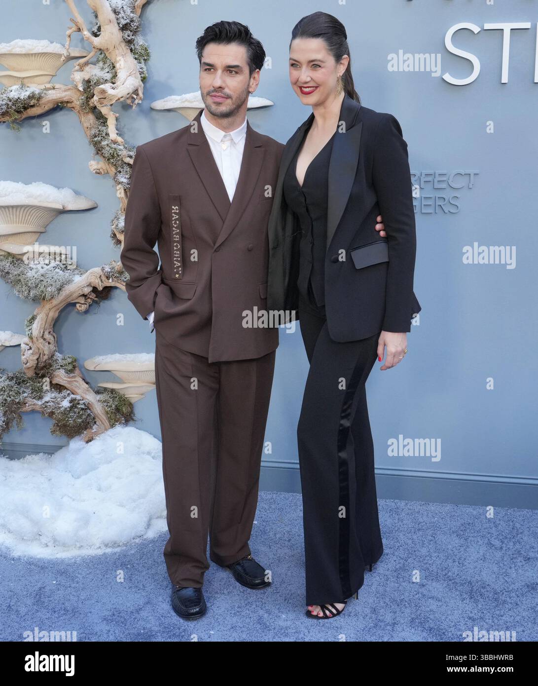 Los Angeles, USA. 15th May, 2025. (L-R) Aras Aydin and Melis Birkan at the Hulu's NINE PERFECT ...