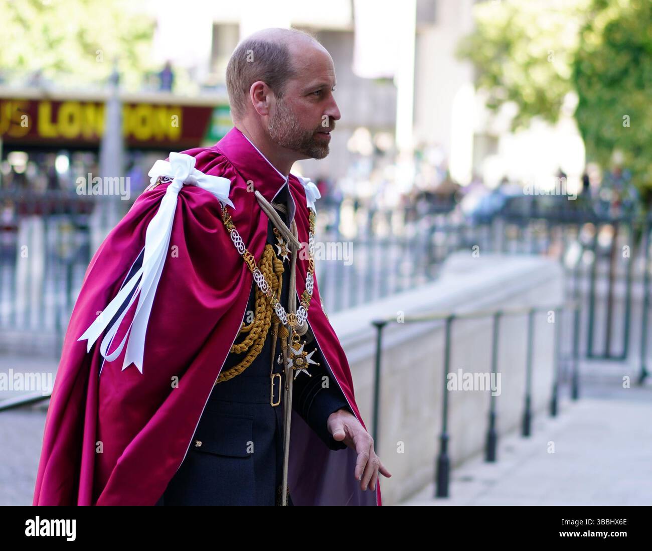 The Prince of Wales, Great Master of the Order of the Bath, arrives for ...