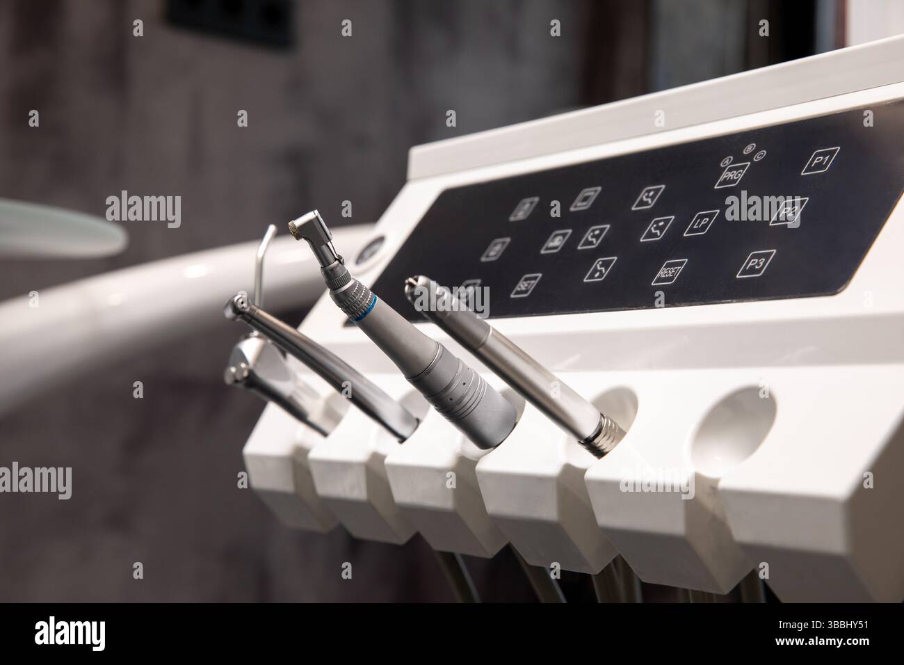 Close-up of dental control panel and handpieces Stock Photo - Alamy