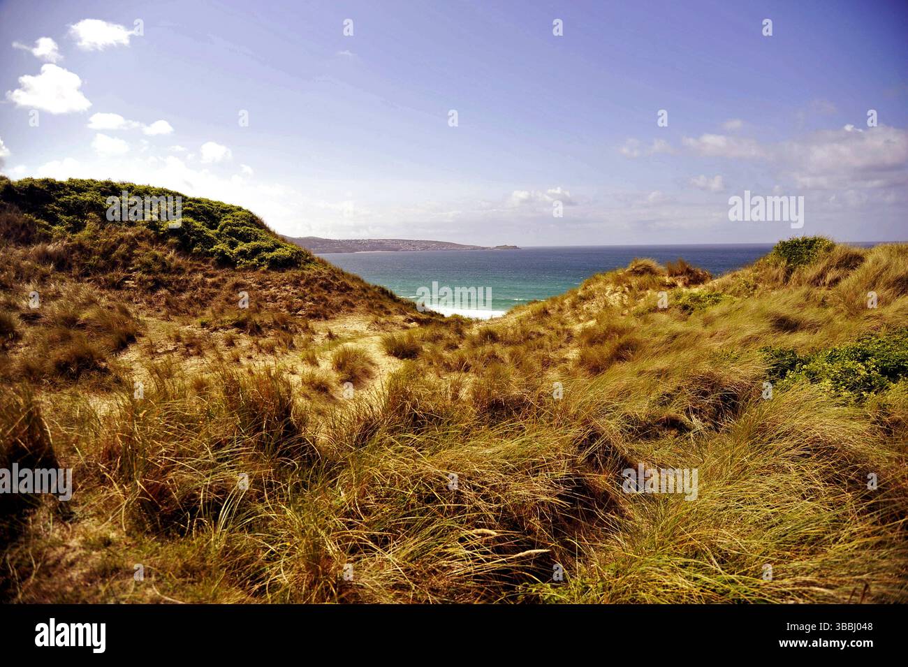 An der Küste zwischen Hayle und Gwithian in Cornwall, England england ...
