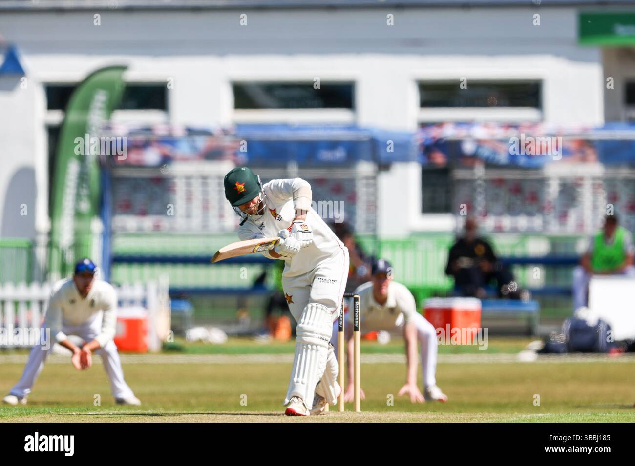 Leicester, UK. 16th May, 2025. #86, Brian Bennett of Zimbabwe in action ...