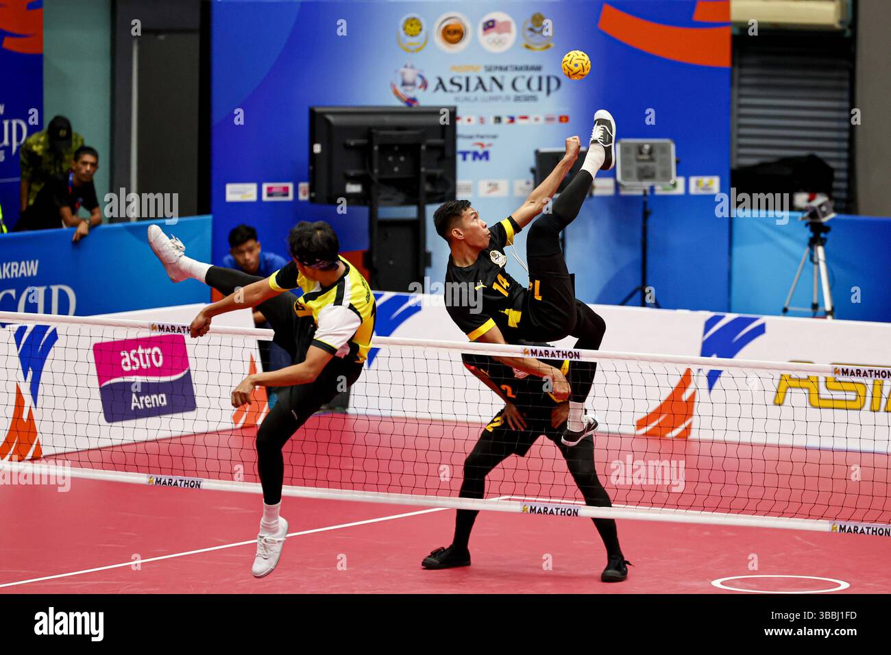 KUALA LUMPUR, KUL - MAY 16: Muhammad Afifuddin Mohd Razali kick the ...