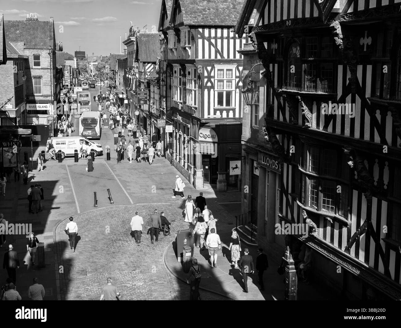 Tudor Buildings, Foregate Street, Chester, Cheshire, England, UK, GB ...