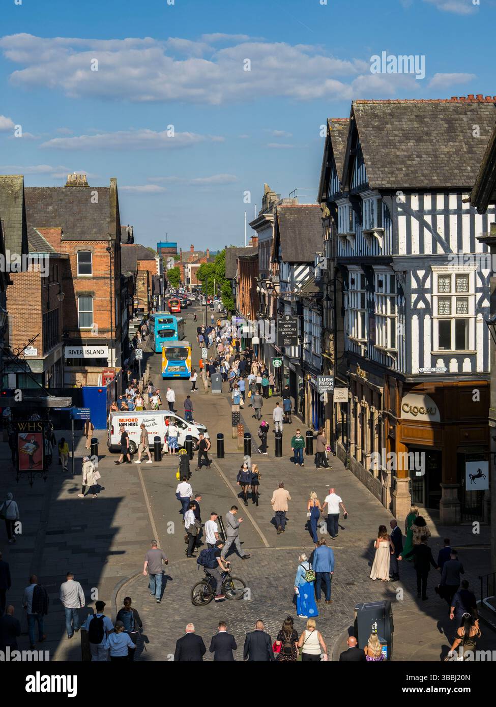 Tudor Buildings, Foregate Street, Chester, Cheshire, England, UK, GB ...