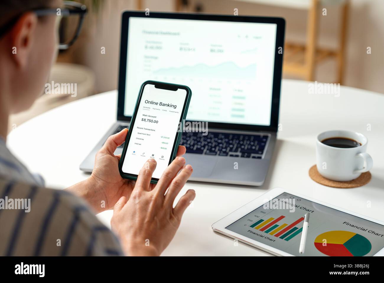 Digital banking fintech interface hi-res stock photography and images ...