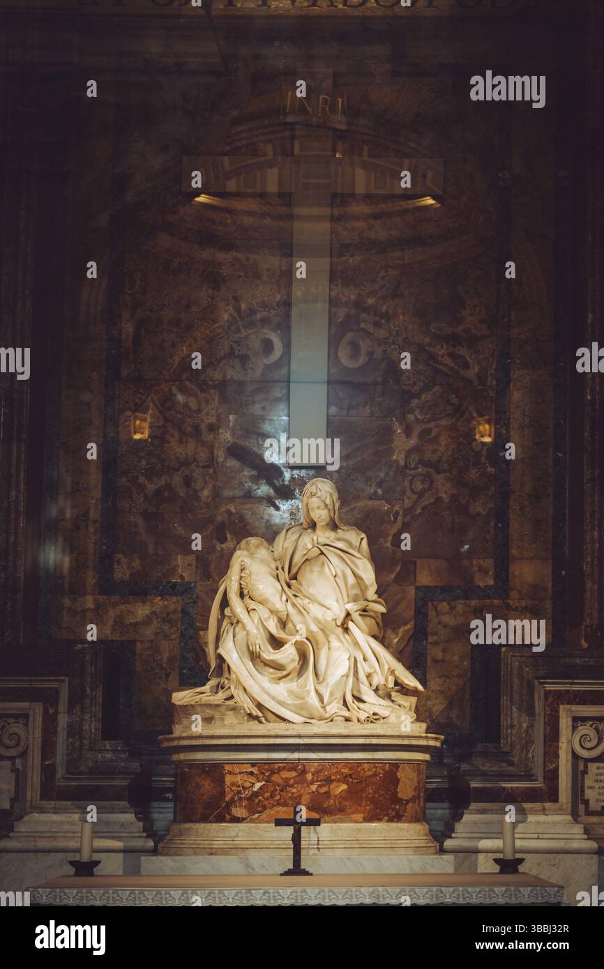 Vatican - March 14th 2025 - Saint Peter’s Basilica - A Pietà de Michelangelo, Saint Peter’s ...