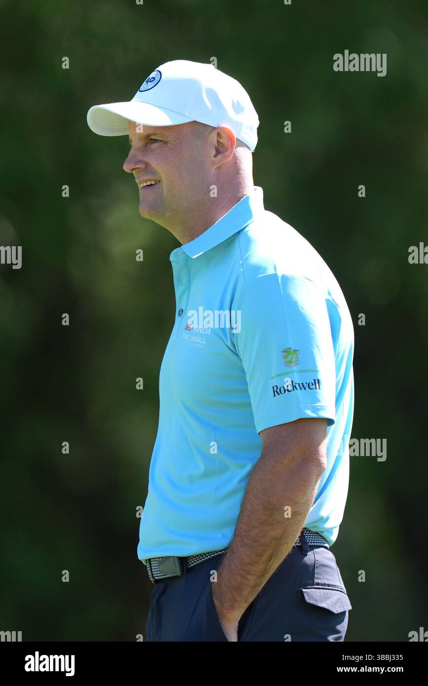 Andrew Strauss during the Mike Tindall Celebrity Golf Classic at the ...