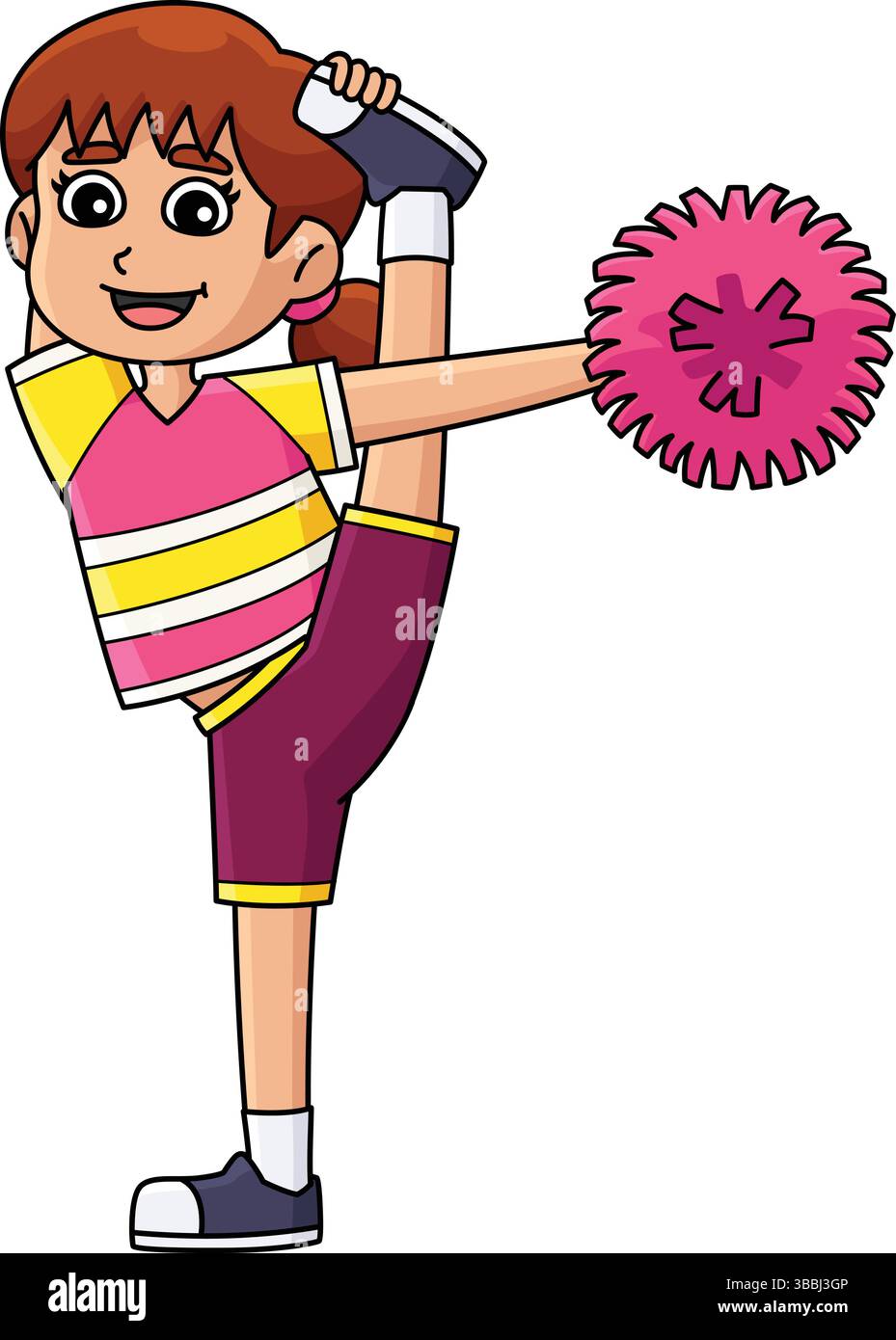 Female Cheerleader Bow and Arrow Cartoon Clipart Stock Vector Image ...