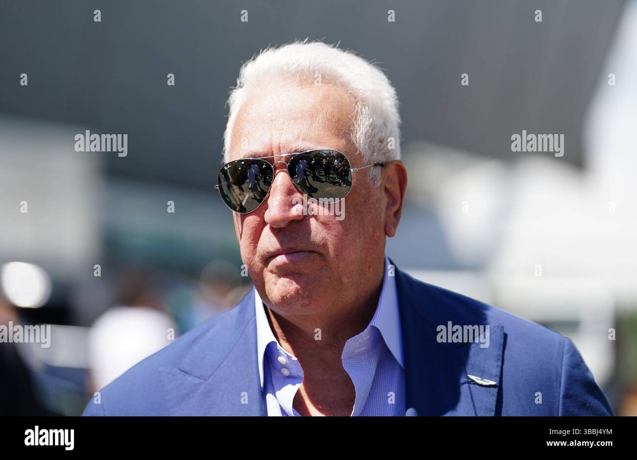 Lawrence Stroll, Executive Chairman of Aston Martin, at the Autodromo ...