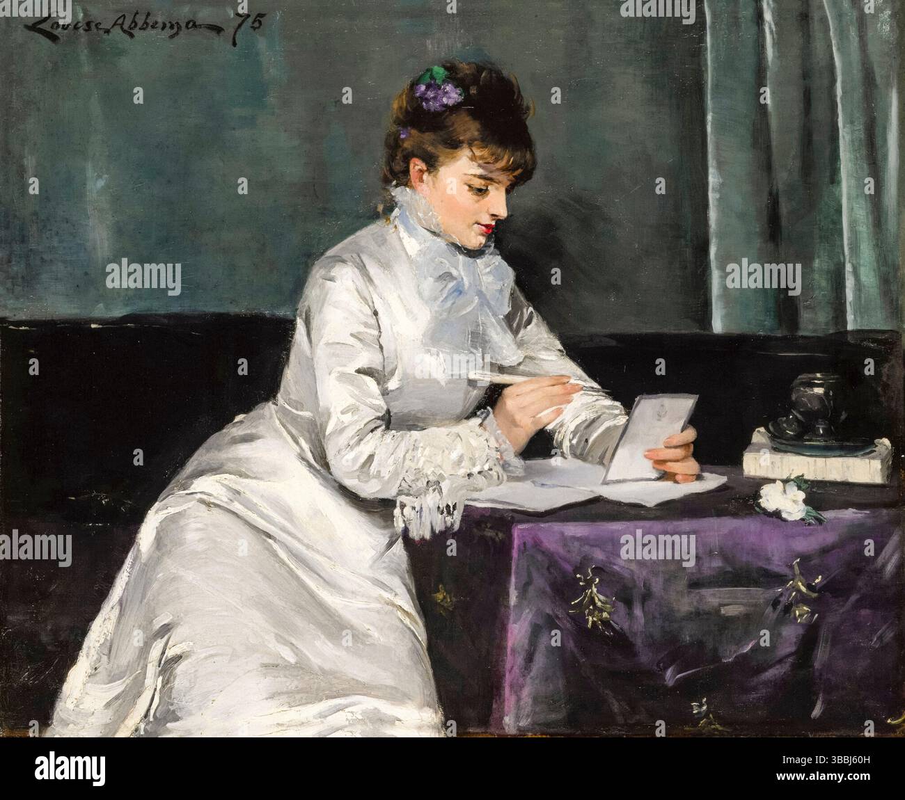 Louise Abbéma. Portrait painting of Renée Delmas de Pont-Jest (1858 ...