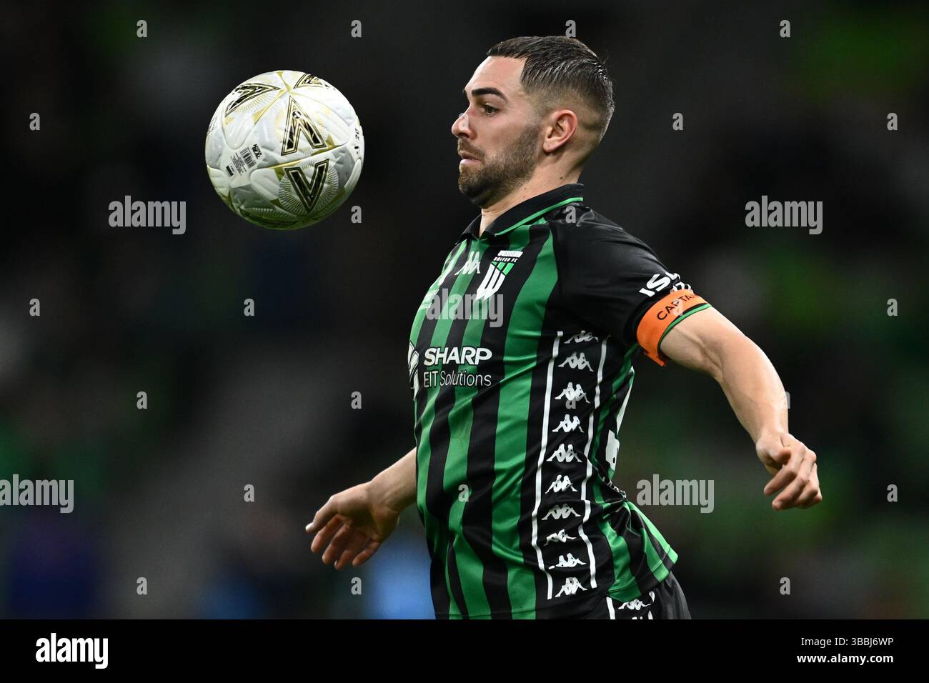 Melbourne, Australia. 16th May, 2025. Ben Garuccio of Western United ...