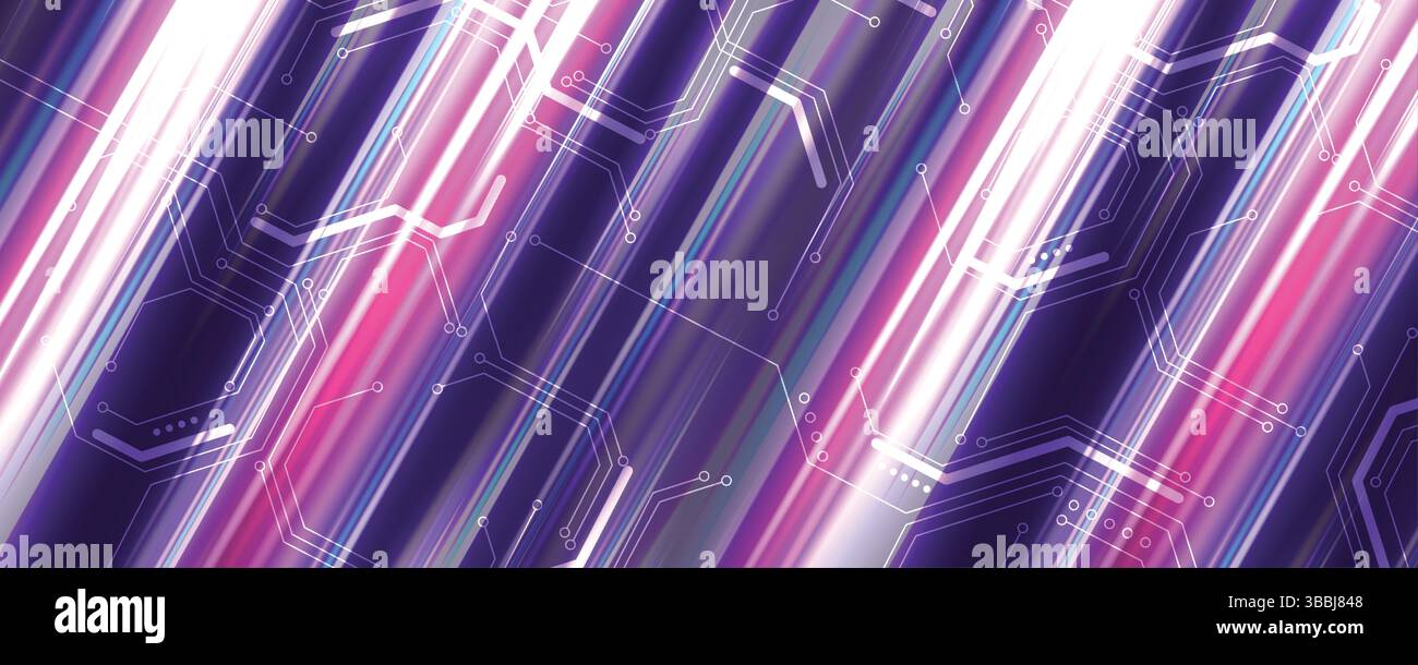 Technology data an network connection visual business background Stock ...