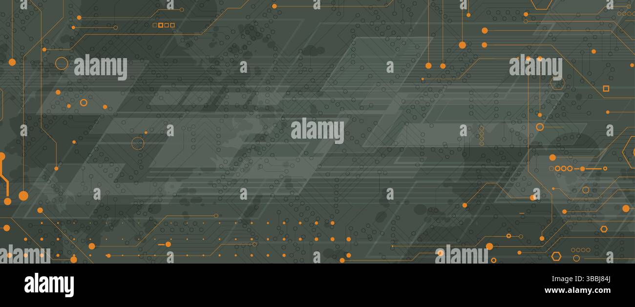 Technology data an network connection visual business background Stock ...