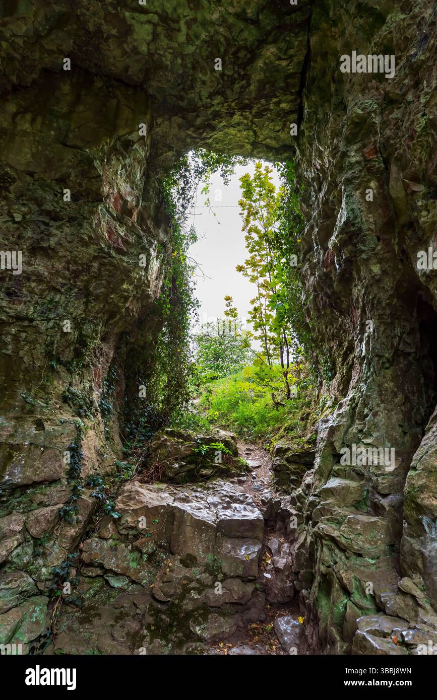 'Cucklet Church', a series of ancient cave passages now exposed to ...