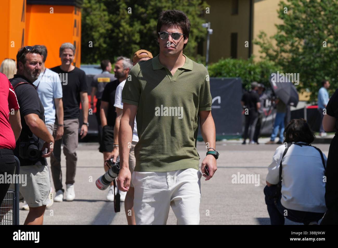 Aston Martin driver Lance Stroll of Canada arrives for the first free ...