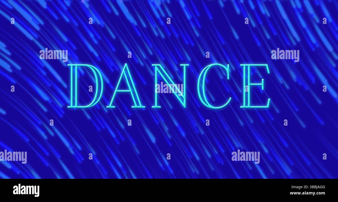 Dynamic blue light trails dance hi-res stock photography and images - Alamy