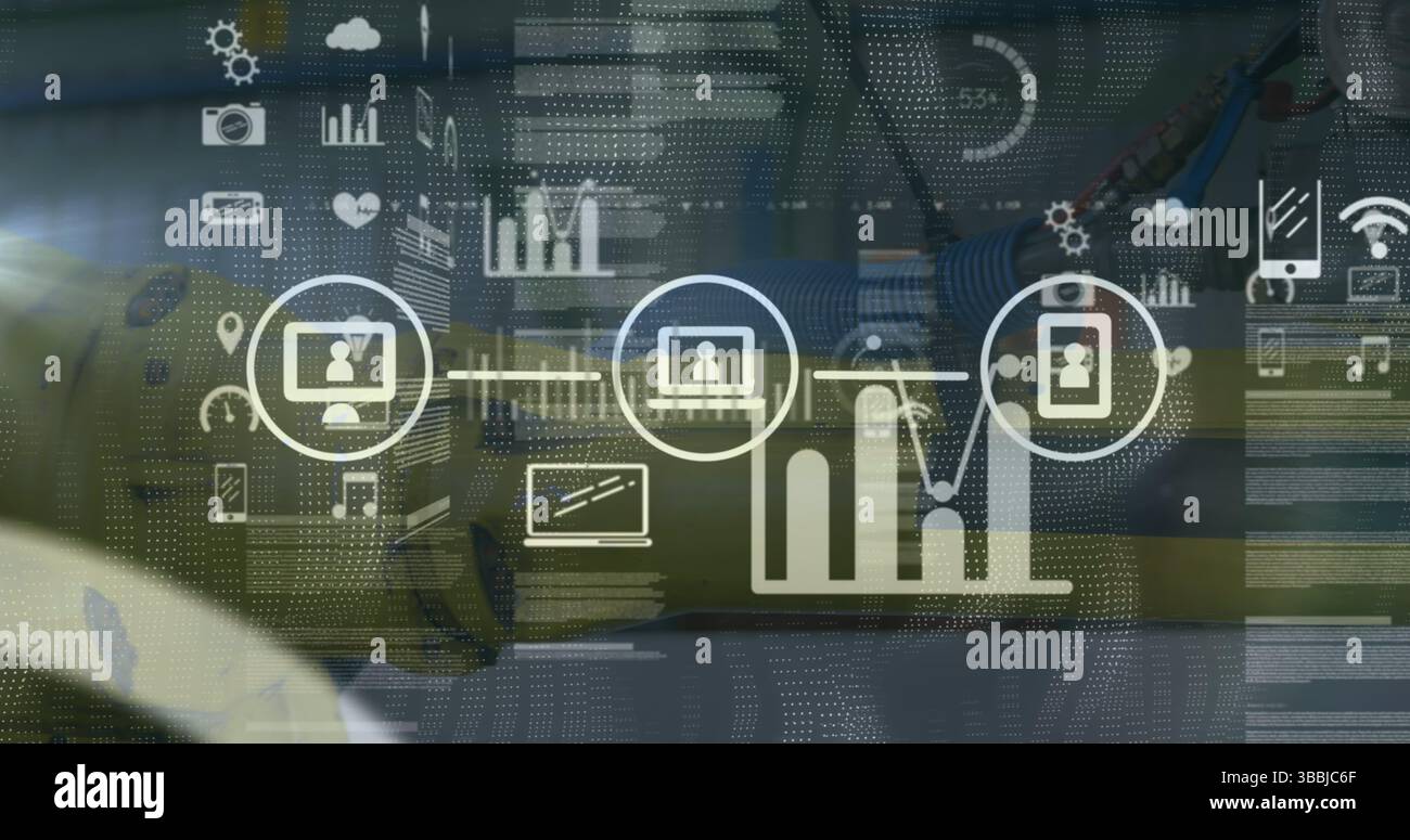 Bar chart overlay showing hi-res stock photography and images - Alamy