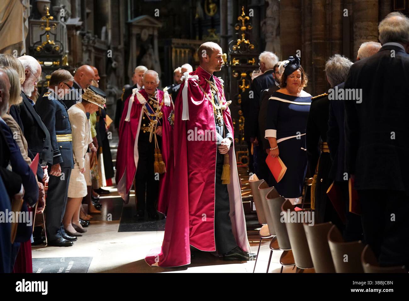 Britain's King Charles III, Sovereign Head of the Most Honourable Order ...