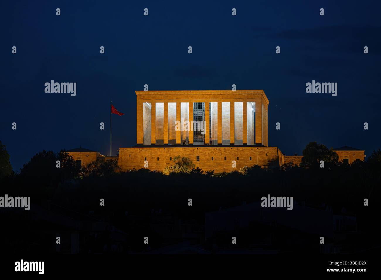 Ankara, Turkey - May 09, 2025: Anitkabir, located in Ankara, is the ...