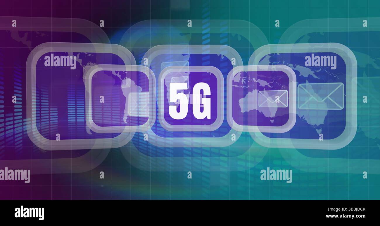 5g technology world map hi-res stock photography and images - Alamy