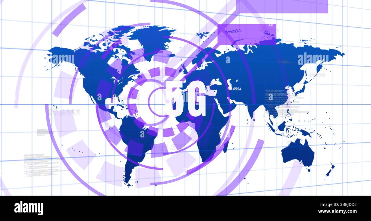 5g technology world map hi-res stock photography and images - Alamy