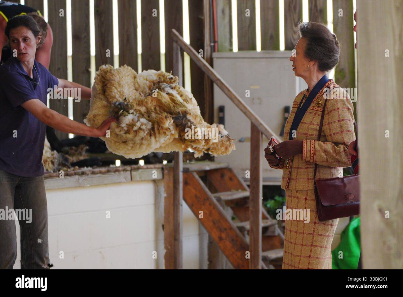 The Princess Royal during a visit to the Devon County Show at the ...