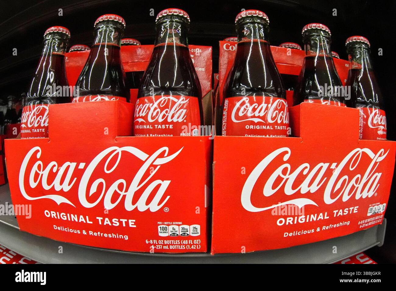 This is a display of Coke original taste in a market in Bethel Park, Pa ...
