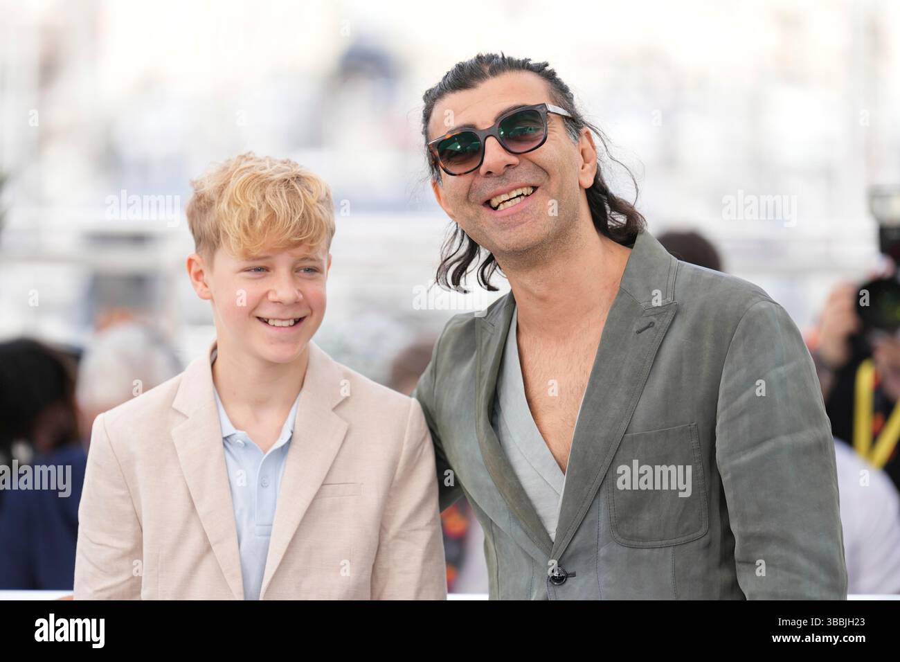 Director Fatih Akin, right, and Jasper Billerbeck poses for ...