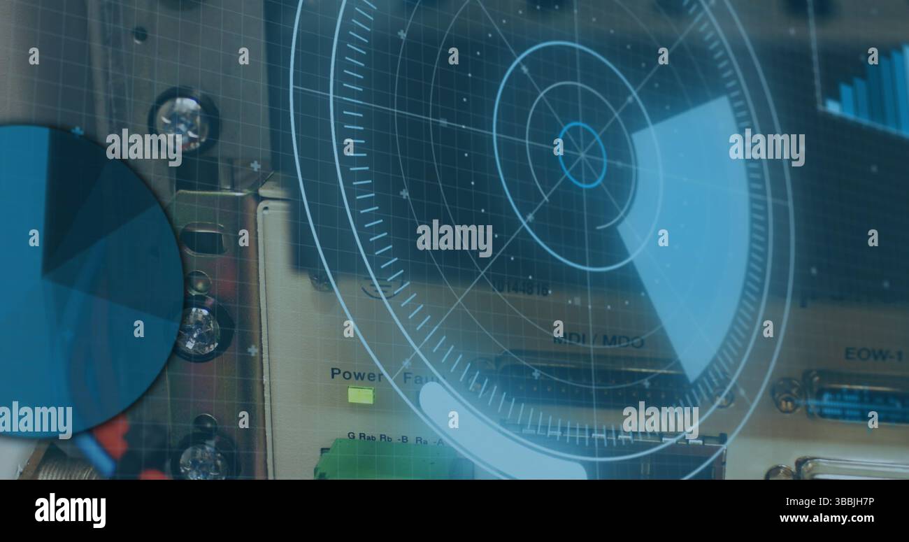 Image of scan scoping over server room Stock Photo - Alamy