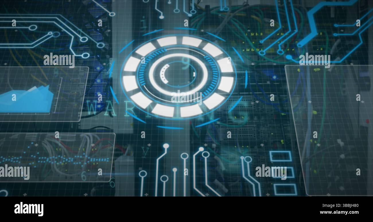 Image of scope scanning and data processing Stock Photo - Alamy