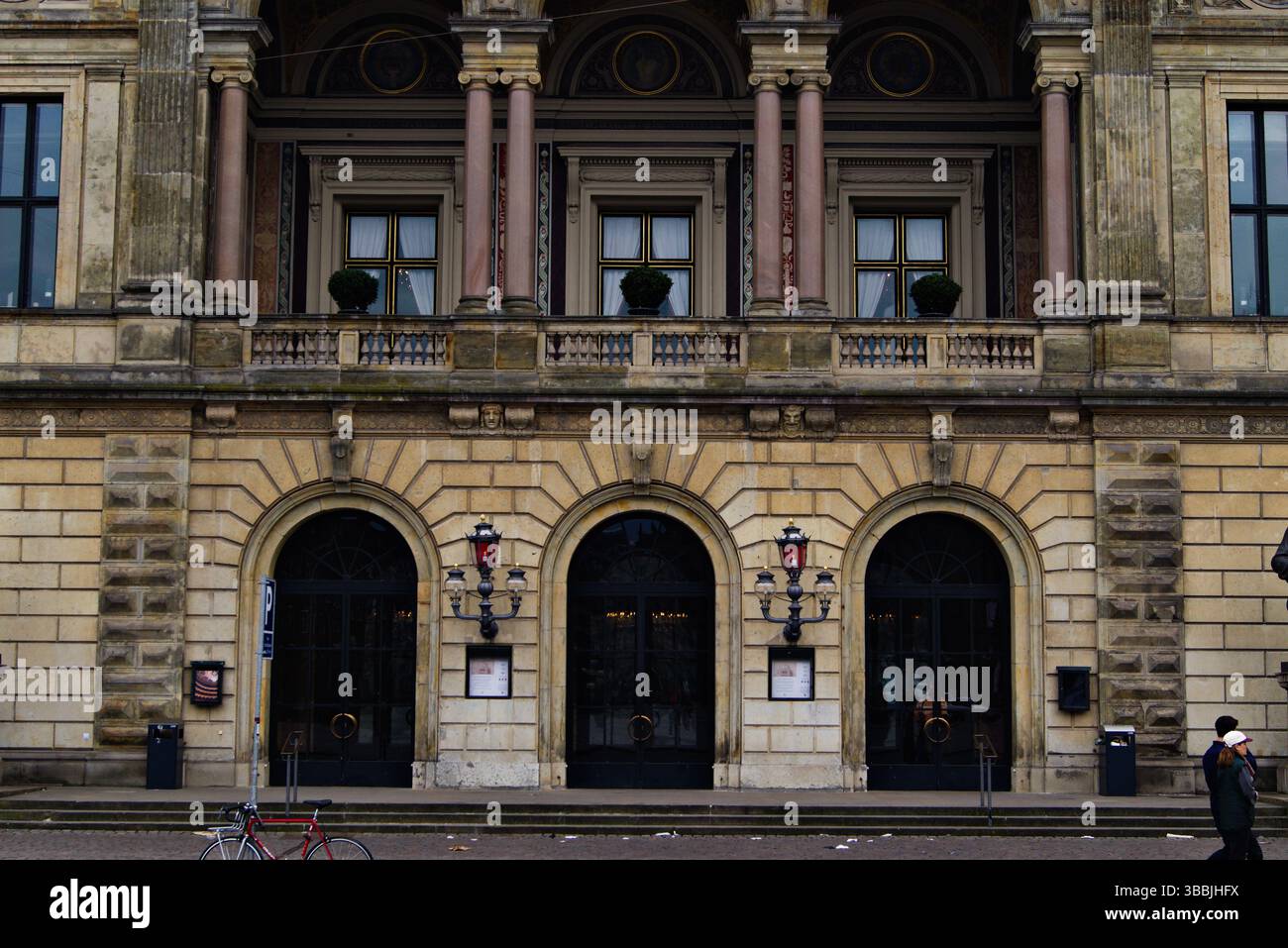 Copenhagen, Denmark - April 21, 2025: Grand architectural details of a ...