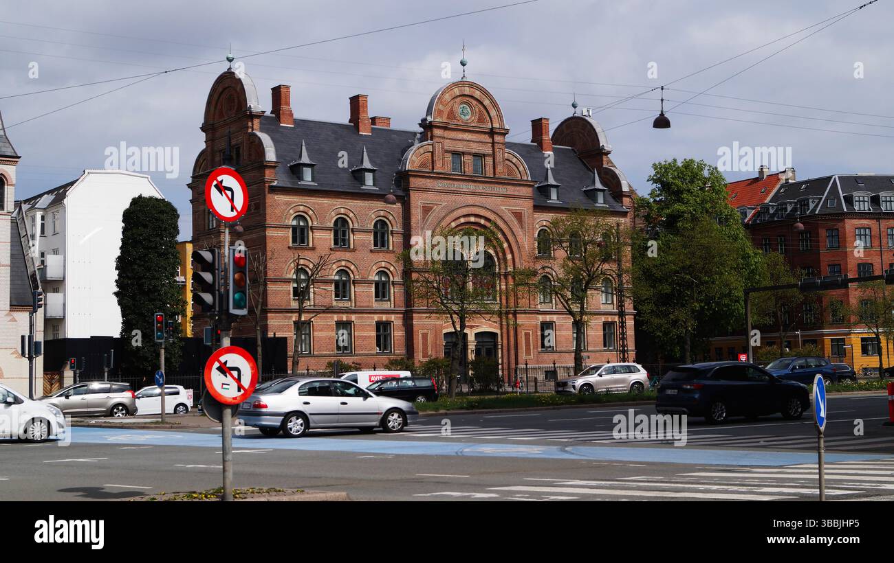 Copenhagen, Denmark - April 21, 2025: Red brick architecture ...