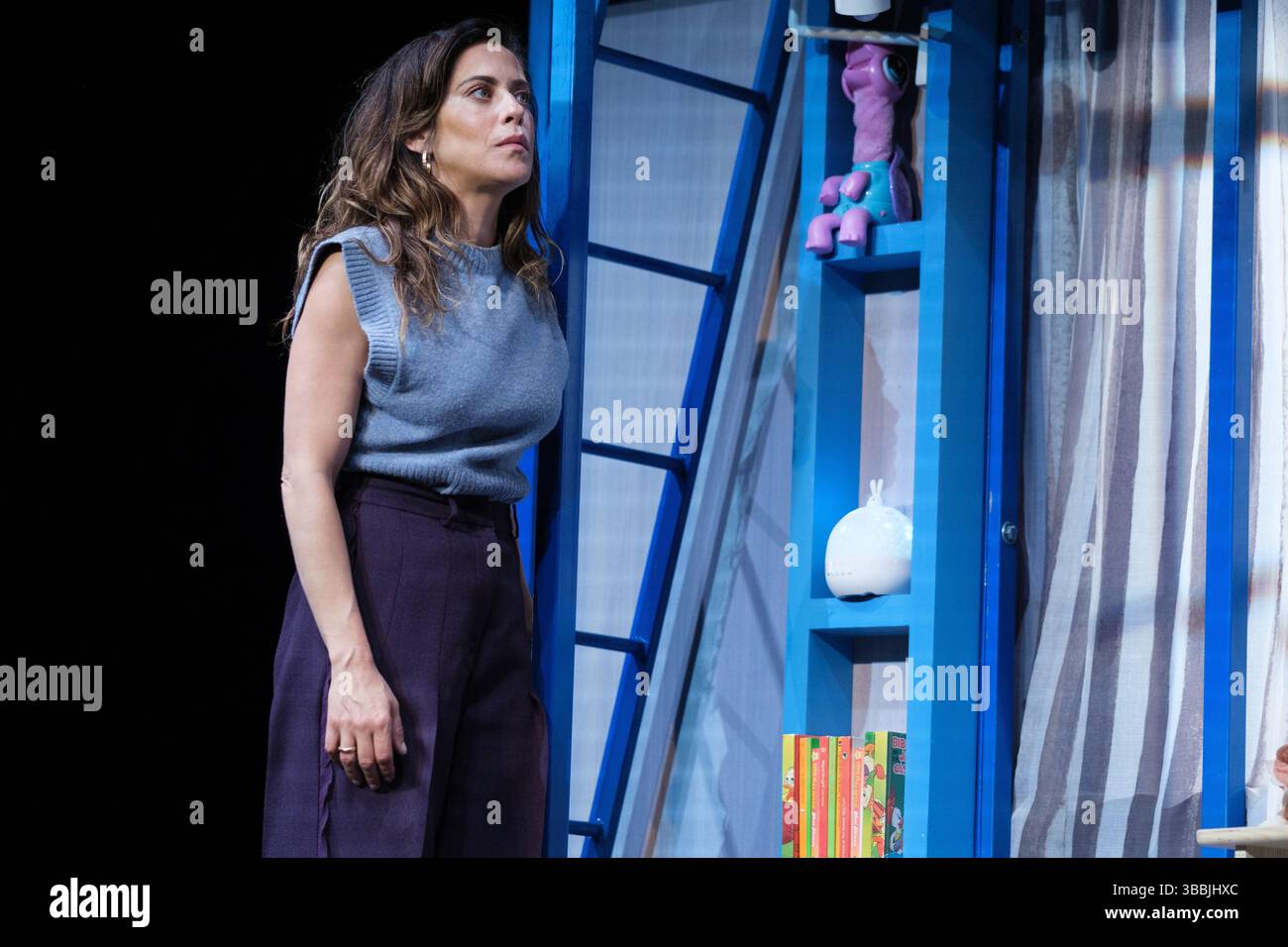 Madrid, Spain. 16th May, 2025. Actress Maria Leon, during the play Casa ...