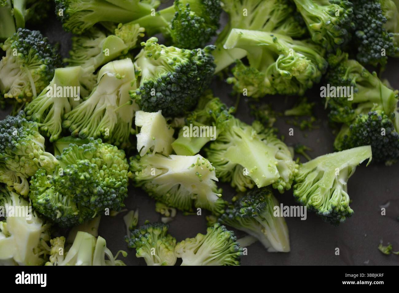 Health, food, healthy and balanced food. Fresh pieces of healthy green ...