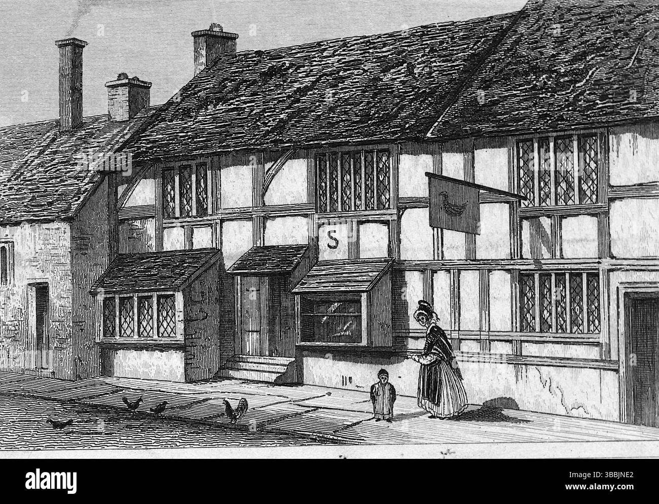 The birthplace of William Shakespeare in Startford-Upon-Avon ...