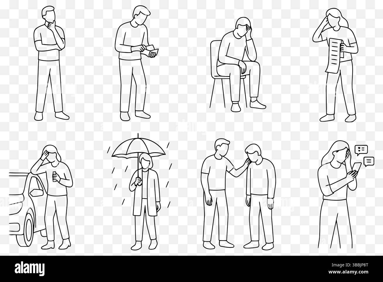 Anxiety reaction Black and White Stock Photos & Images - Alamy