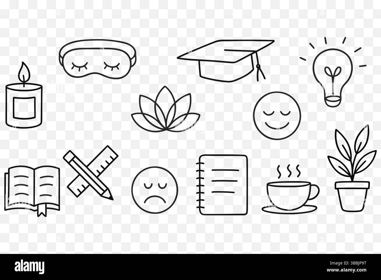 Calming line art Stock Vector Images - Alamy