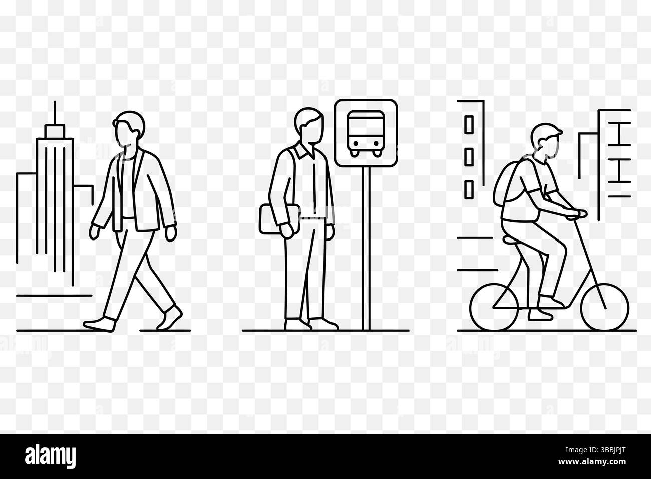 Bus shelter art Black and White Stock Photos & Images - Alamy