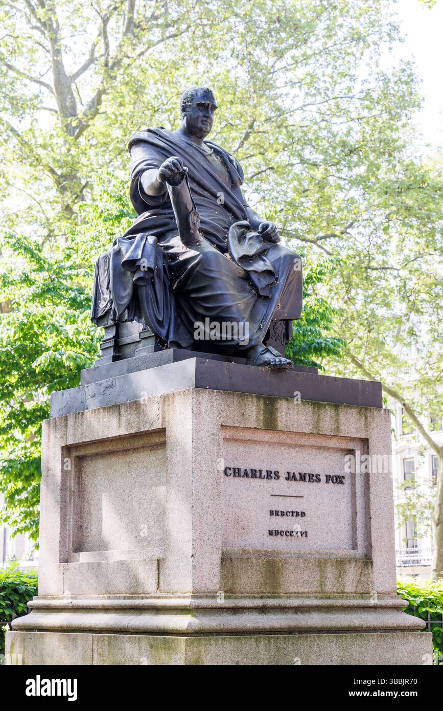 Statue of Charles James Fox, Bloomsbury Square, London, England, UK ...