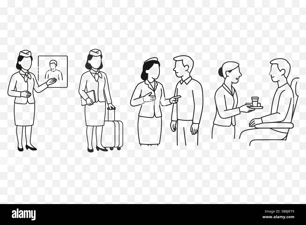 Mindful Study and Wellness Icons – Minimalist Line Art Set Stock Vector ...