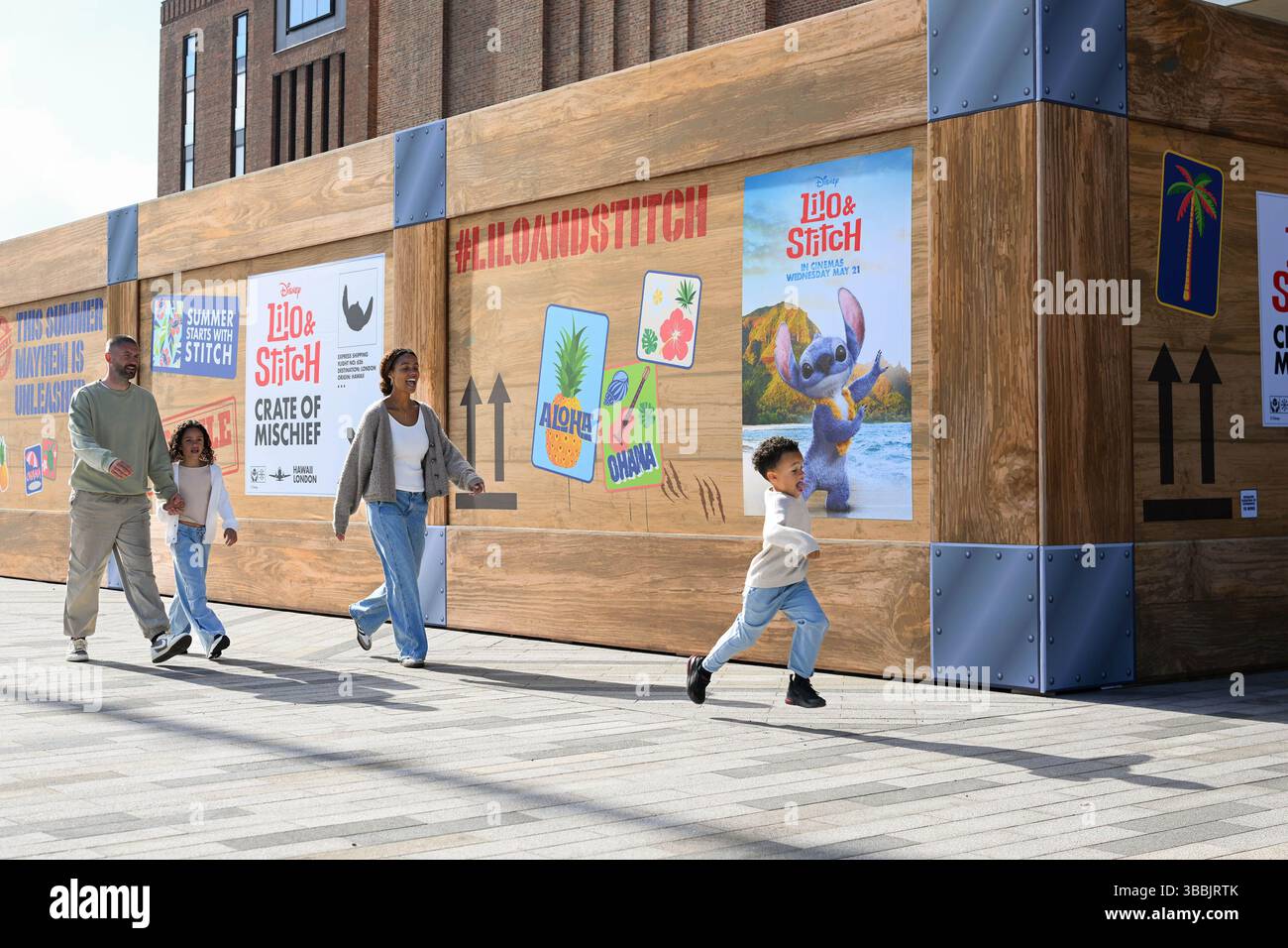 EDITORIAL USE ONLY General view of Disney's Lilo & Stitch Crate of ...