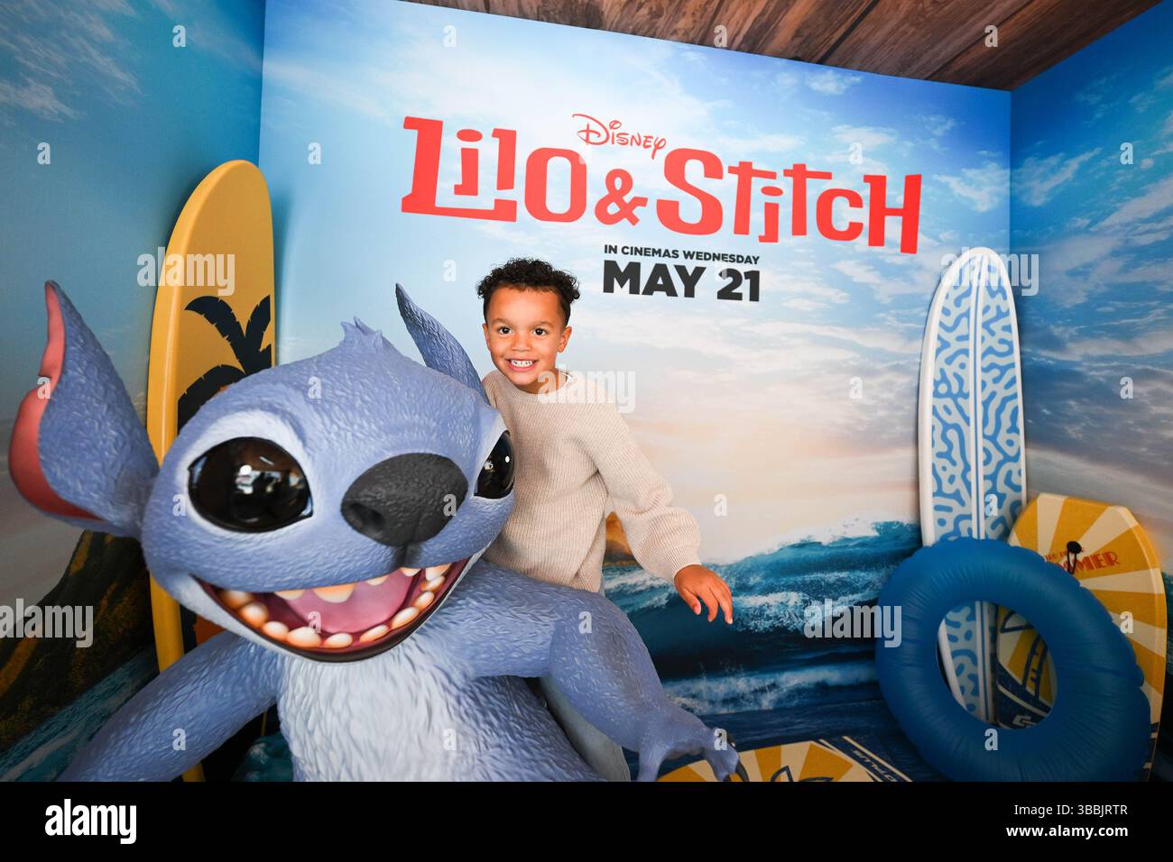 EDITORIAL USE ONLY Hendrix at the Disney Lilo & Stitch Crate of ...