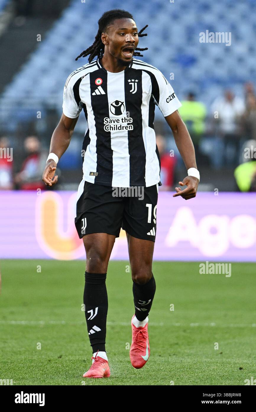 Khéphren Thuram of Juventus FC looks on during the Serie A match ...