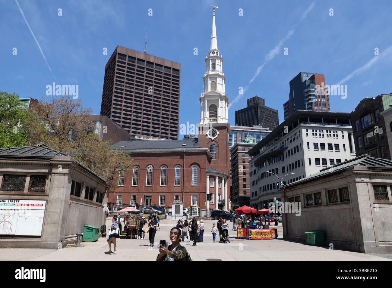 Park Street Church Boston Massachusetts Stock Photo - Alamy