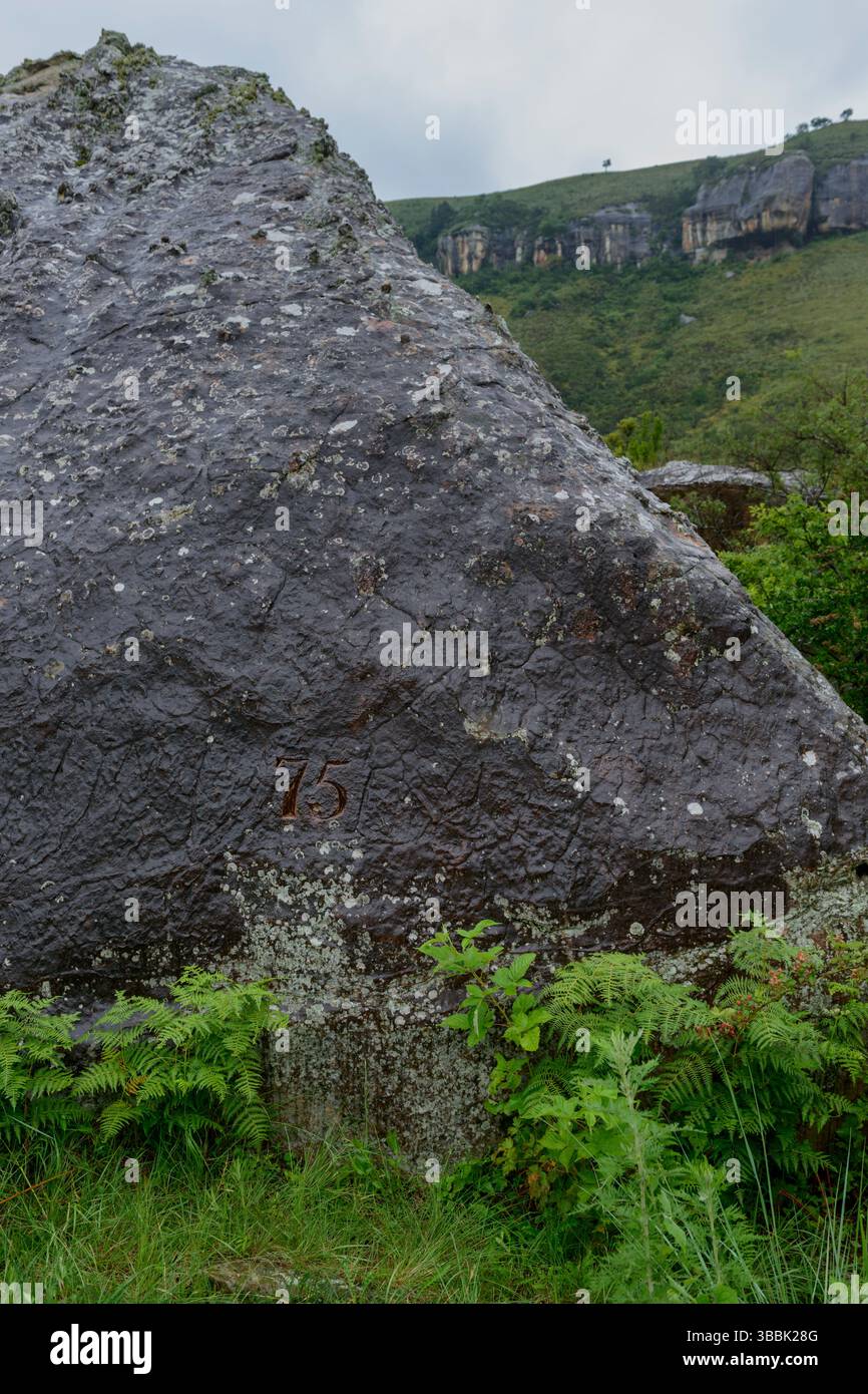 Historic "75" carving by a British Army cook from the 75th Regiment on ...